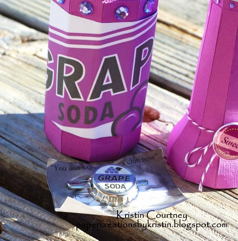 Paper Creations by Kristin: Grape Soda Bottle