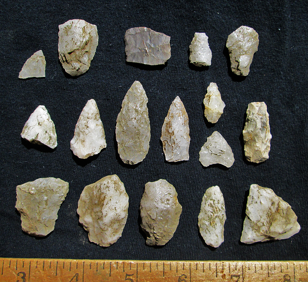 Rock Piles: Arrowhead finds - June