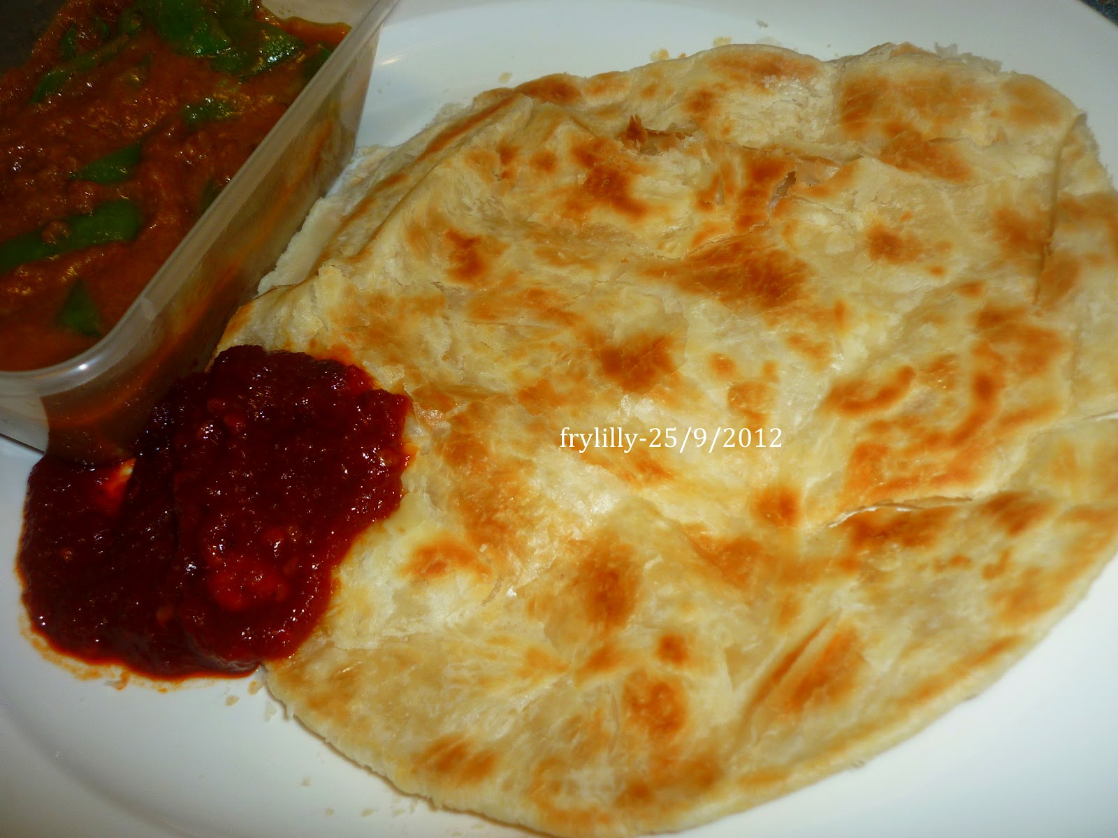 Fairy Lilly Pink Putih: Roti kaya, roti canai