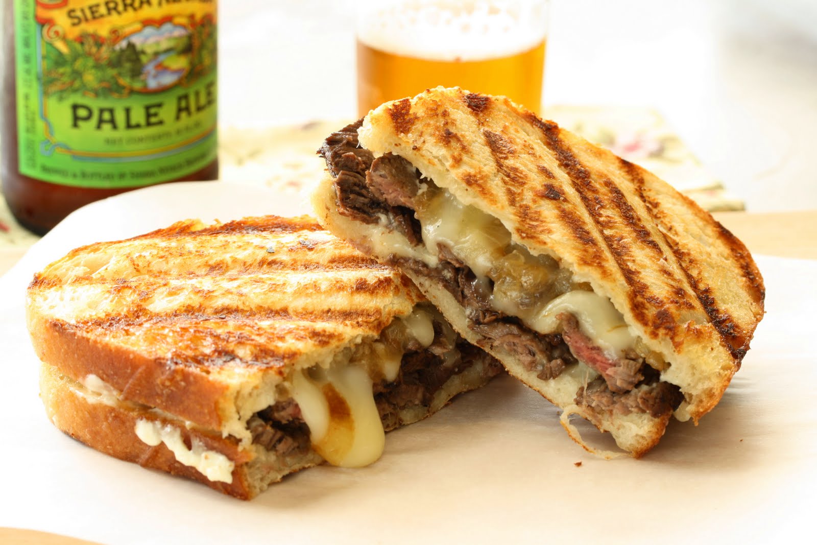 Cheese Steak Panini - Saving Room for Dessert