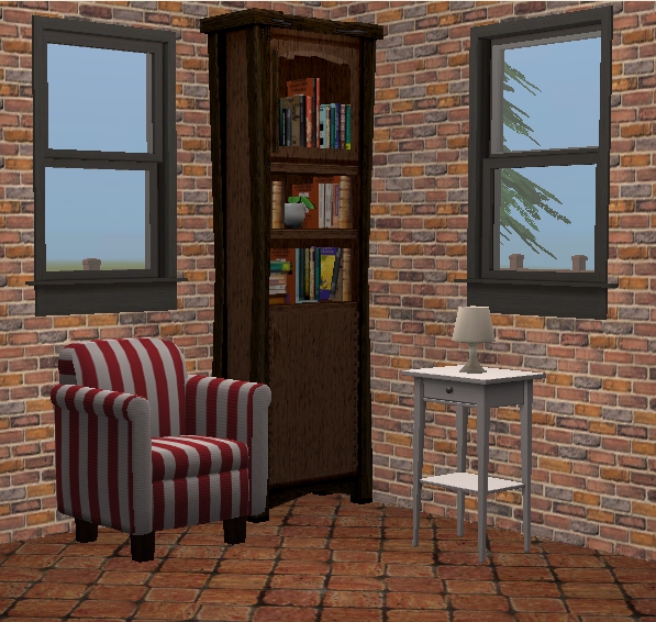 TheNinthWaveSims: The Sims 2 - TS3 Store Hewnsman Bookcase for TS2