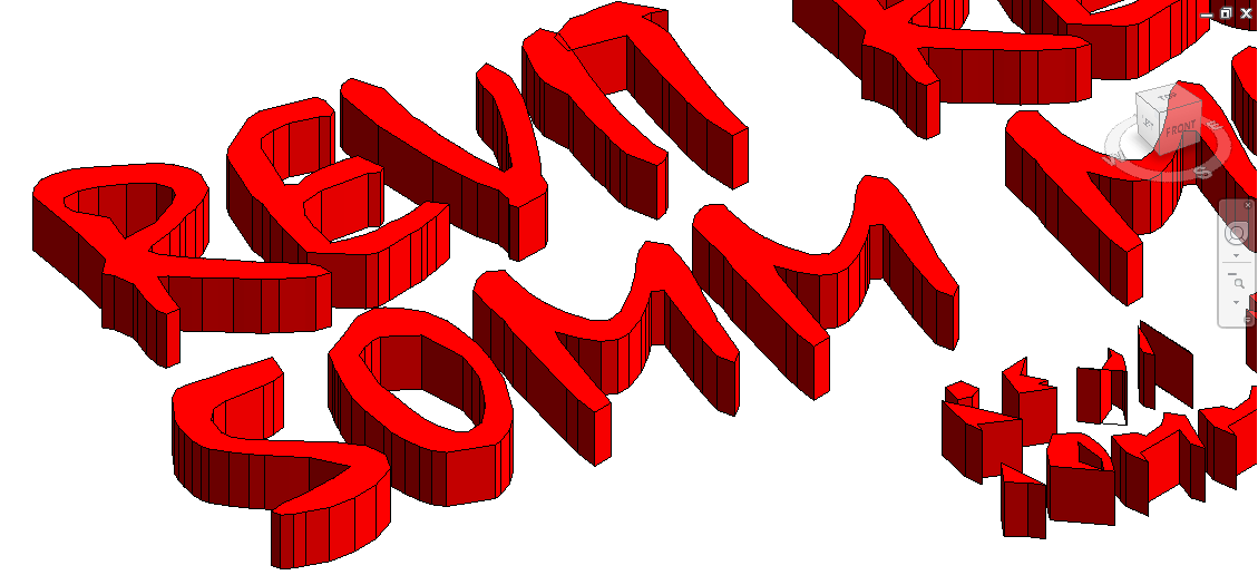 Revit Recess: Model Text versus Complex Fonts