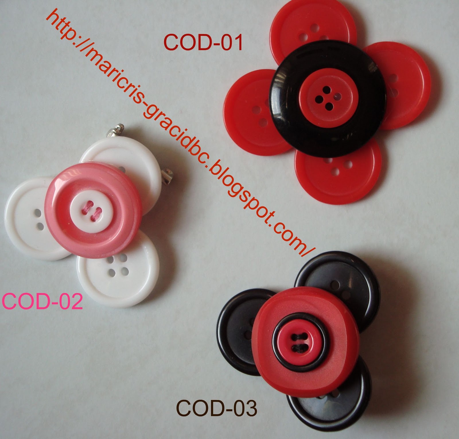 MARICRIS: BROCHES BOTONES