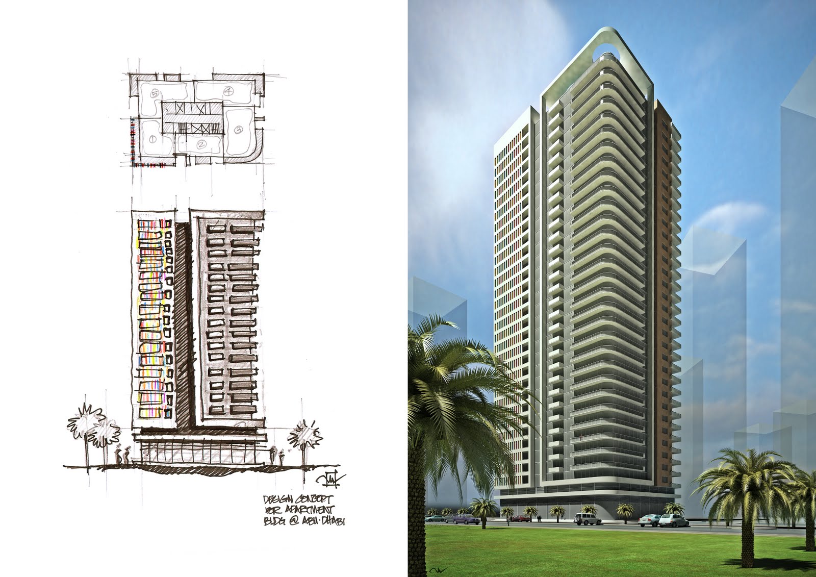 atelier2: mixed use building - design concept1