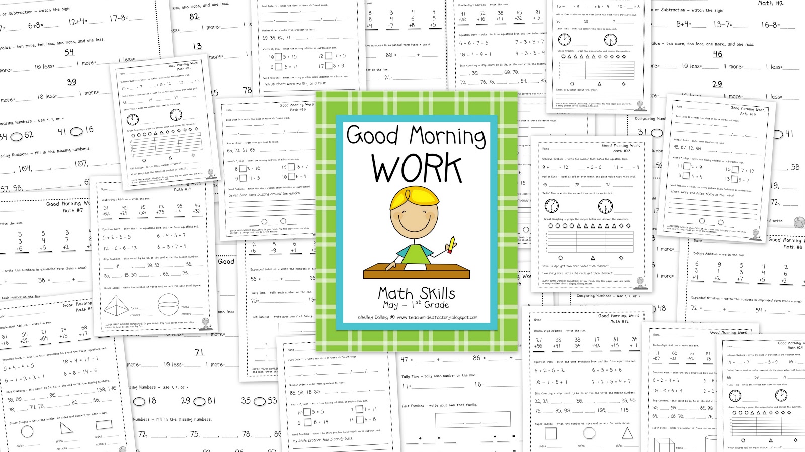 MAY GOOD MORNING WORK + FREEBIE - Teacher Idea Factory