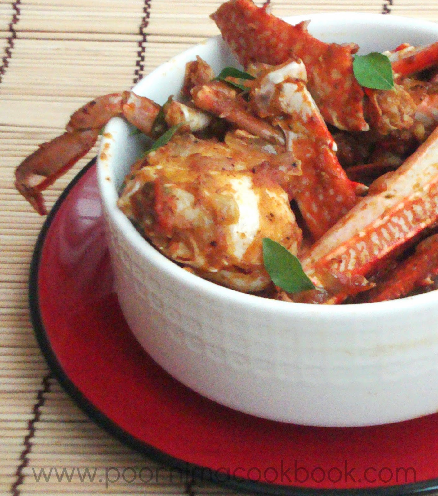 Poornima's Cook Book: Crab Fry / Nandu Varuval / நண்டு வறுவல் ( without ...