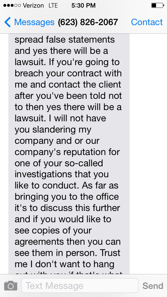 HOLLY M COLINO V. EagleForce 'Security'., Phoenix AZ.,..IA. Nexus to ...