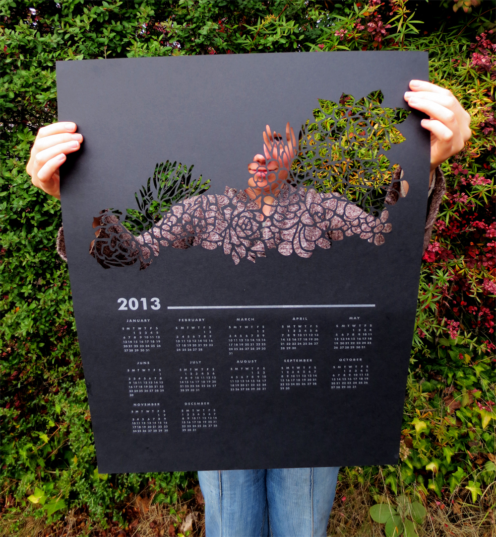 CuriousDoodles: Product Release: 2013 Paper Cut Poster Calendar