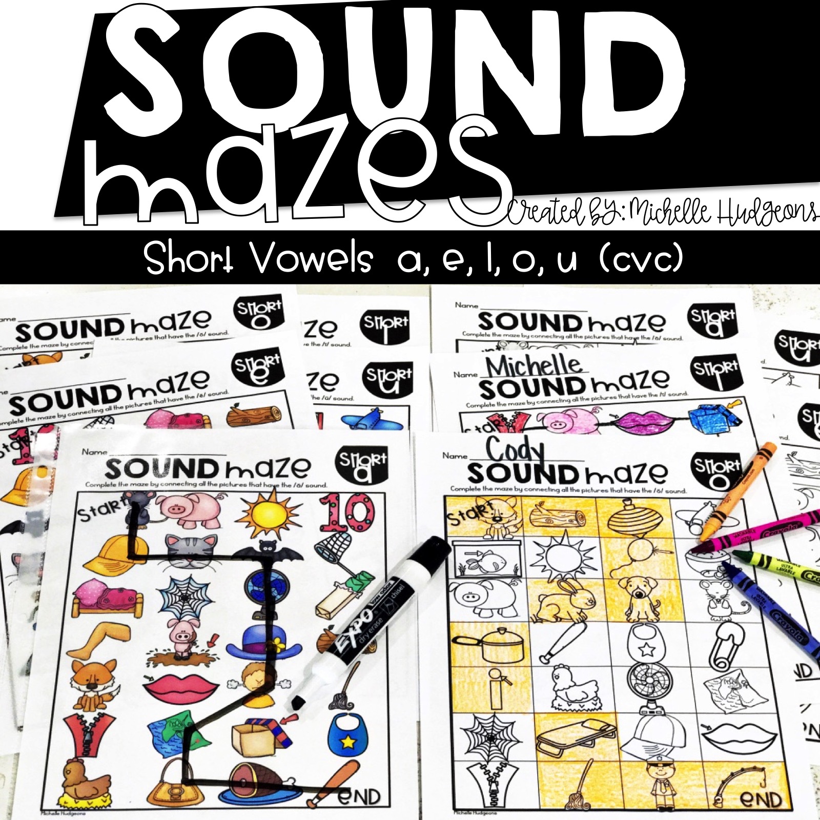 Sound Mazes Phonics Activities