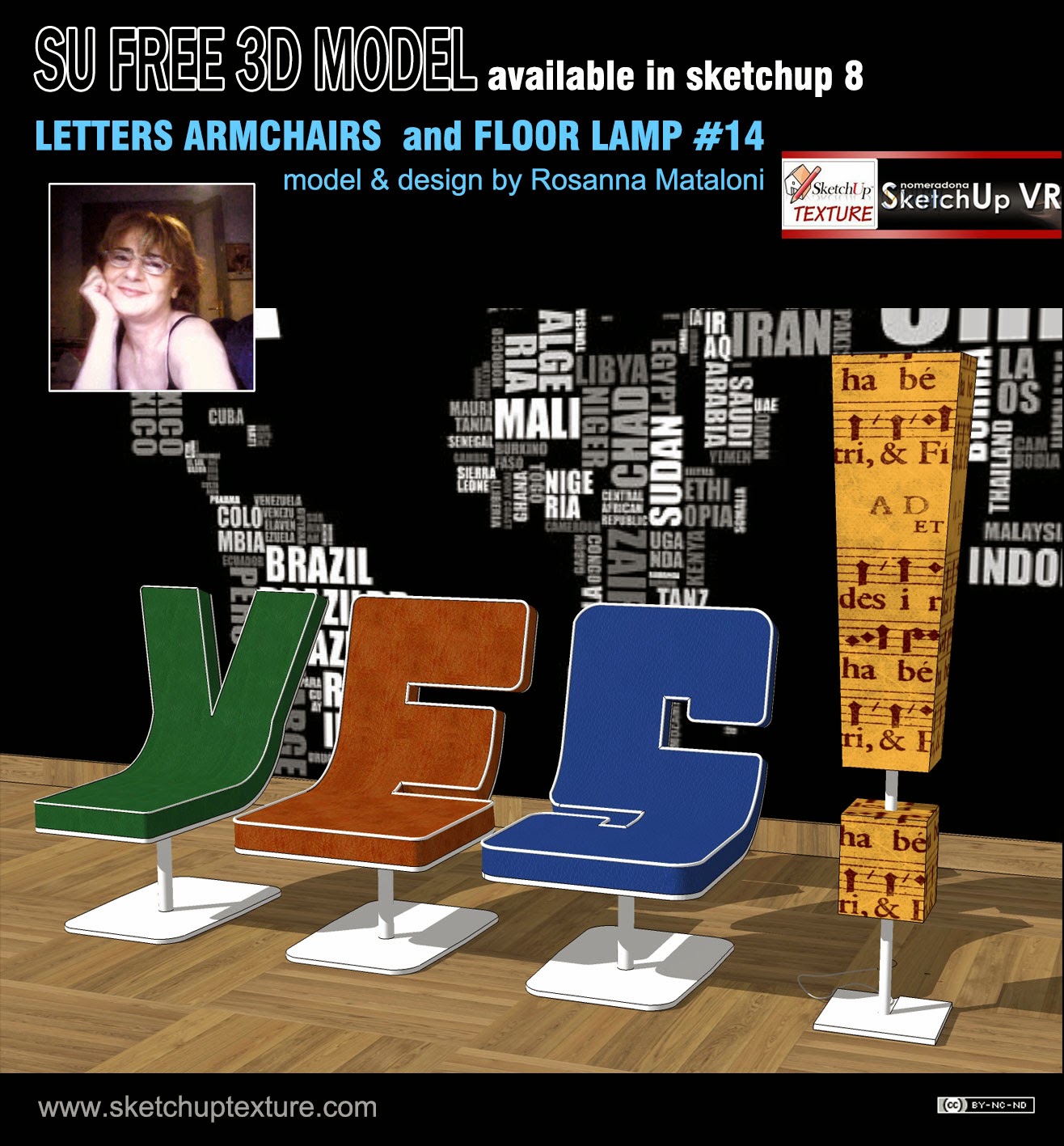 furnish with the "typography letters"? YES! - tutorial sketchup