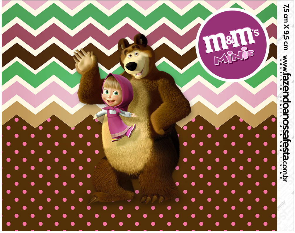 Masha and the Bear Party: Free Printable Candy Bar Labels. - Oh My ...