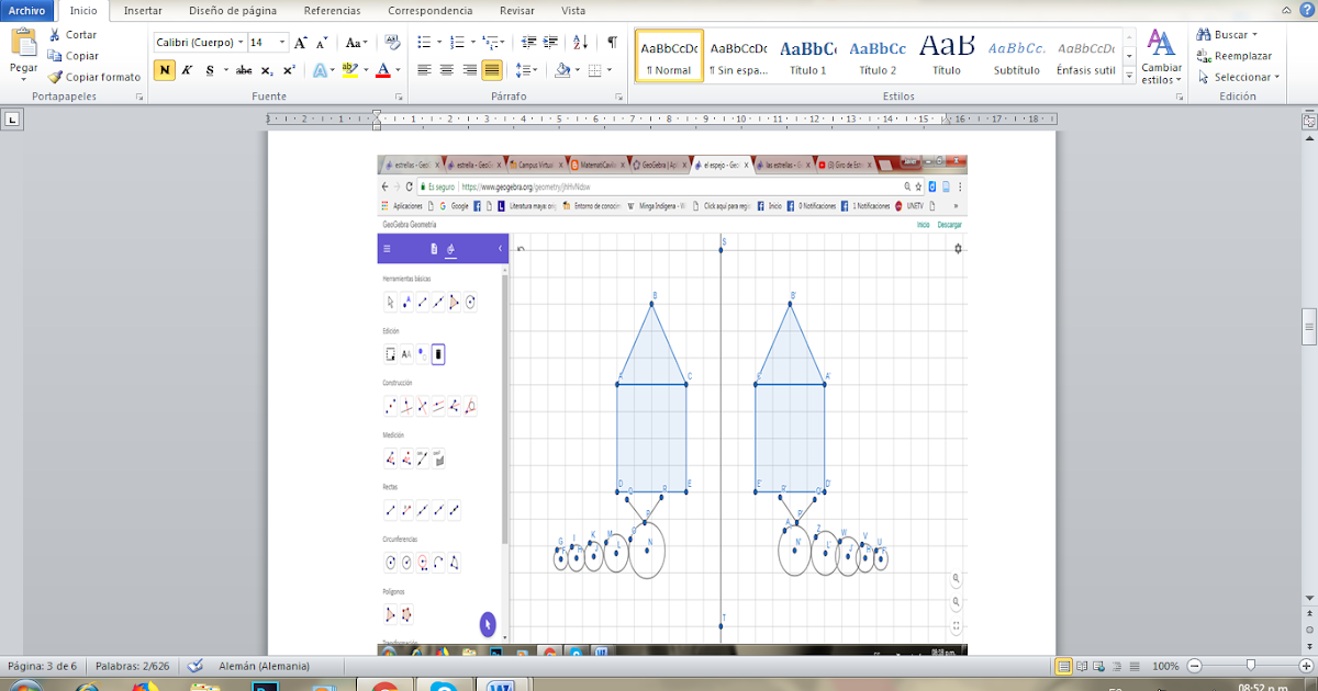 Actividades con geogebra