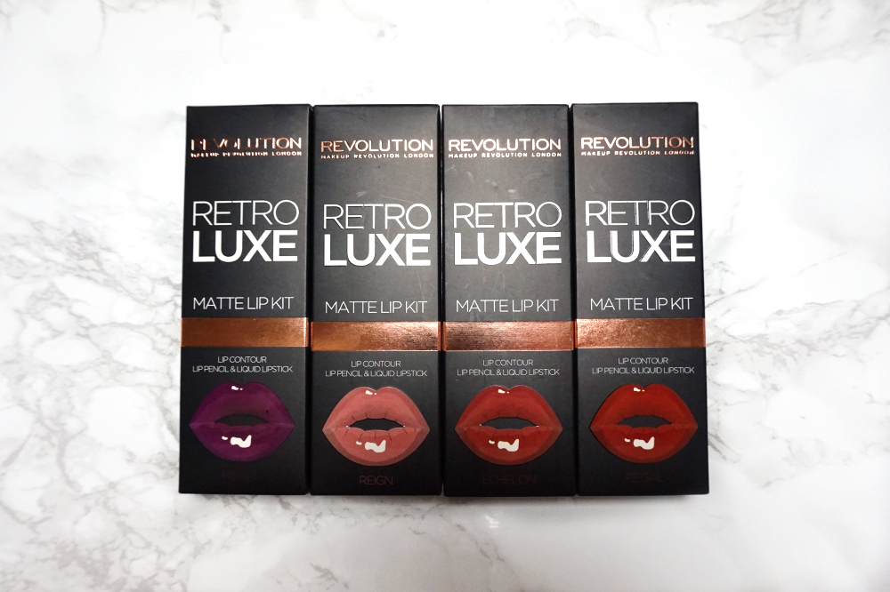 Makeup Revolution Retro Luxe Matte Lip Kits Review & Swatches ...