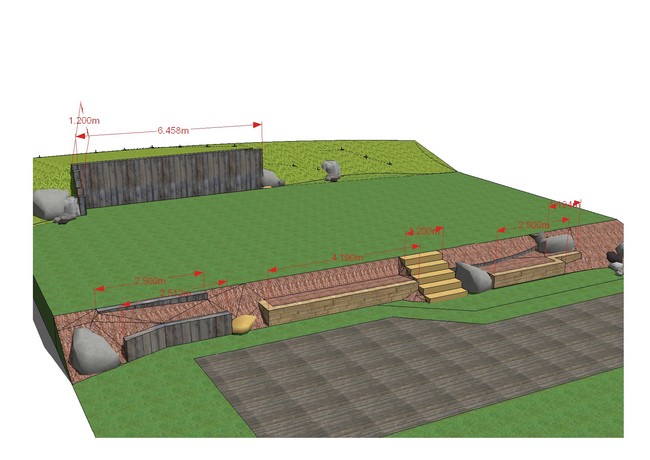 paysagiste val d'oise, création jardin 95,: terrain en talus