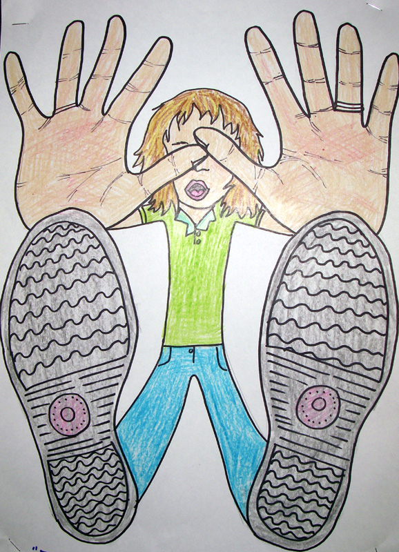 "Falling For Foreshortening" Lesson Plan | Ms. Wonder's Art and Poem