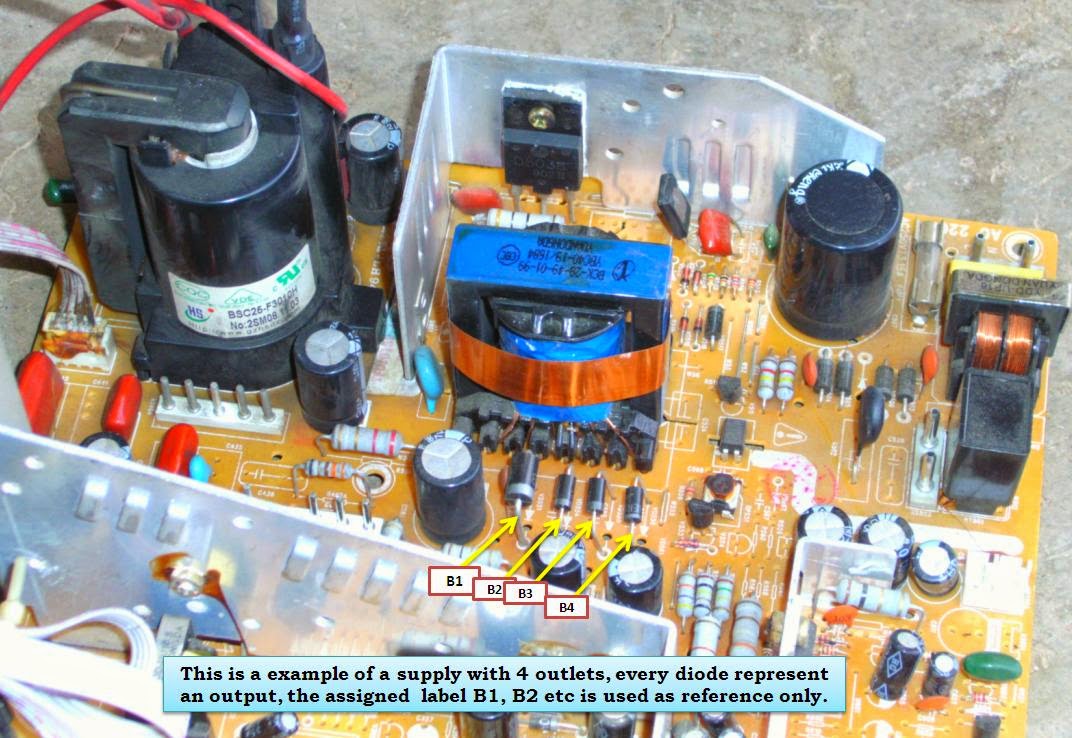 electronics repair made easy: CRT Television secondary output supply query