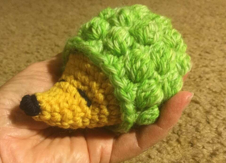 Knitting with The Chicks with Sticks of Glenmont, NY: Harry the hedgehog