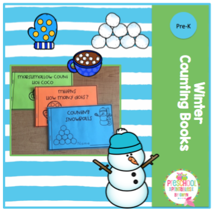Winter Counting Books 1-10 ~ Preschool Printables