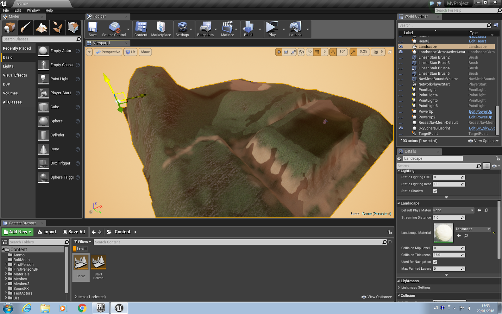 UE4 Terrain and Landscape | OnlineDesignTeacher