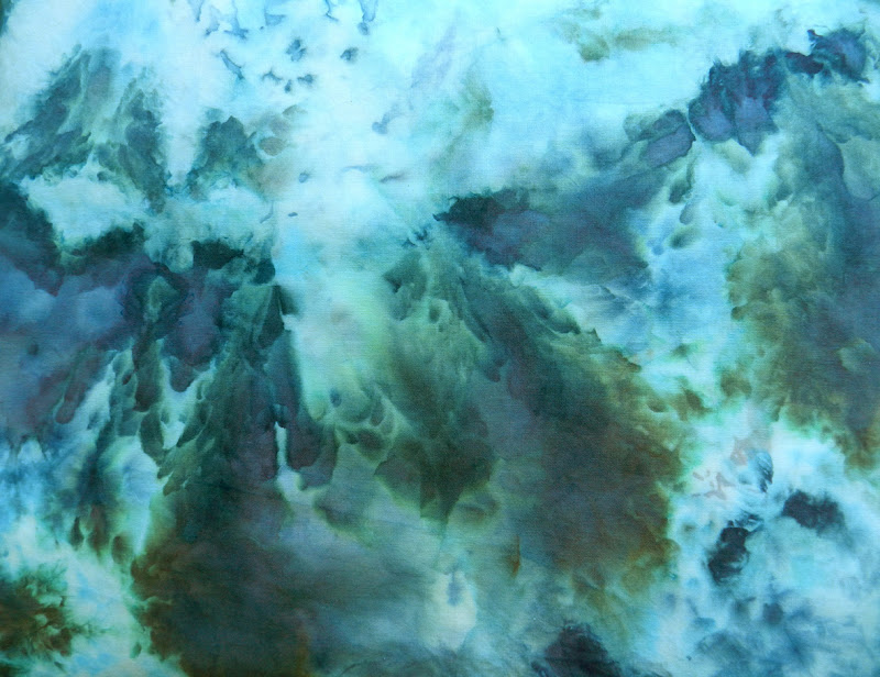 MIXED MEDIA: Snow Dyeing Results