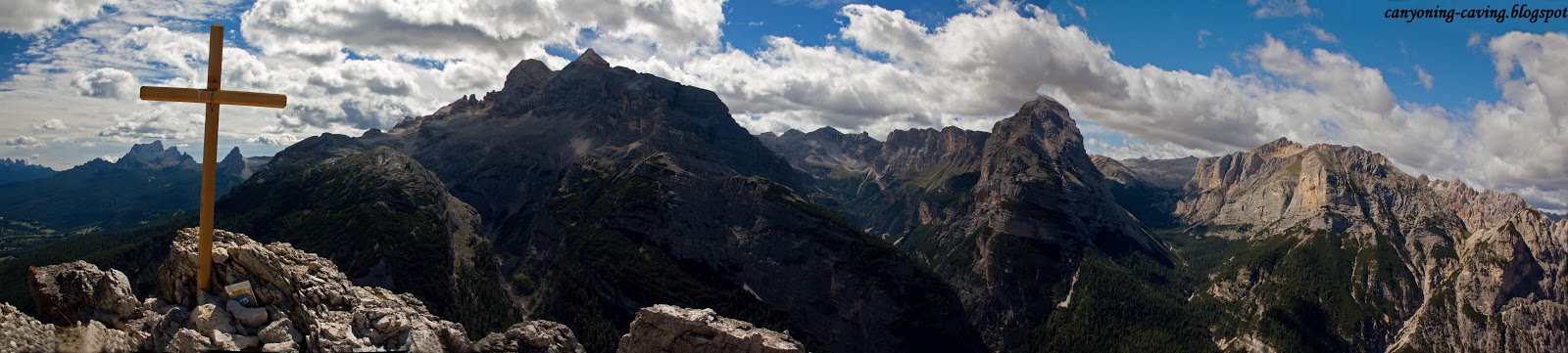 Canyoning - Caving: Via Ferrata Ettore Bovero/Col Rosa, Cortina, Dolomites