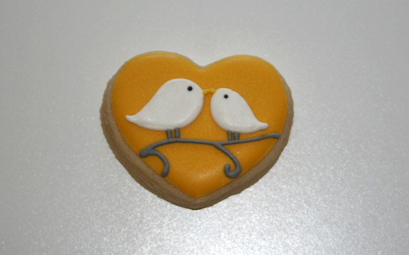 Jaclyn's Cookies: Lovebird Wedding Cookies