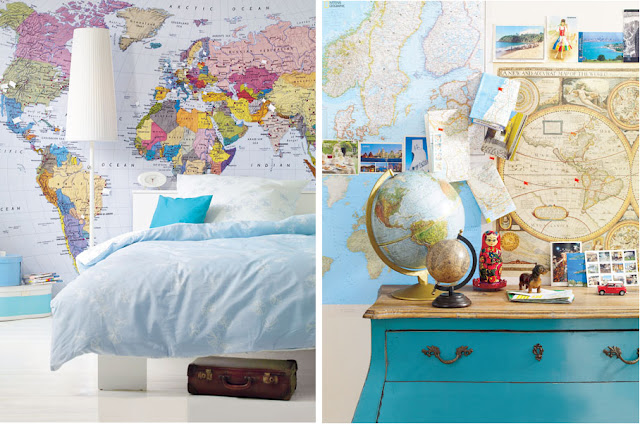 Decorar la casa con mapas | Ideas para decorar, diseñar y mejorar tu casa.