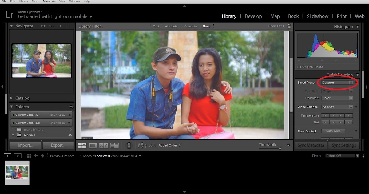 Serba-serbi Seni: Tutorial Color grading video di Lightroom