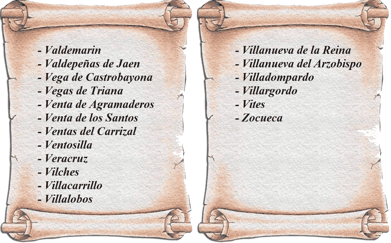 JAEN " Paraiso Andaluz ": Comarcas de Jaen, Pueblos y Ciudades