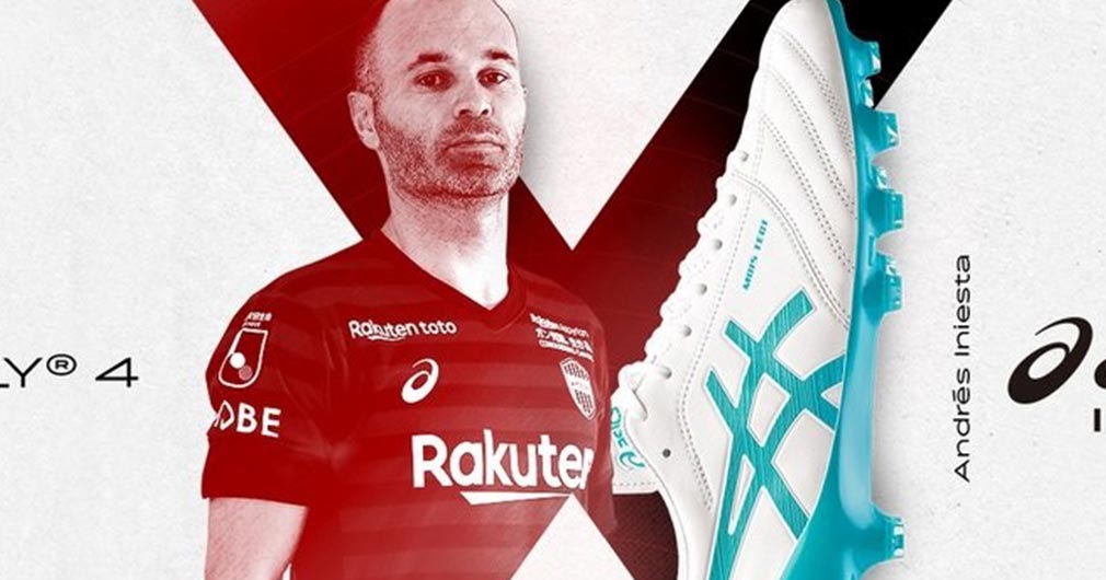 White / Emerald Green Asics DS Light X-Fly 4 Andrés Iniesta 2019 ...