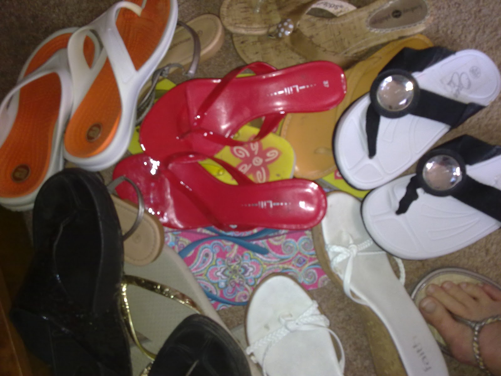 Mum's Simply Living Blog: Collections - Flip flops