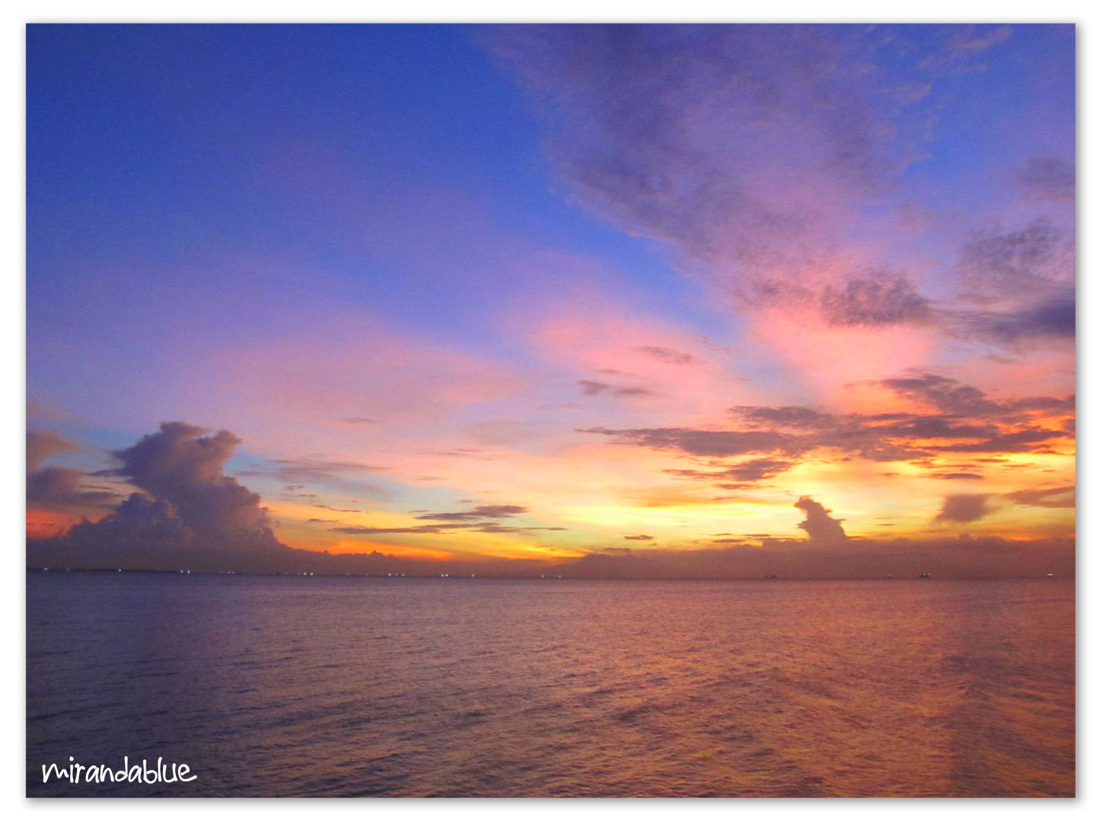 Miranda: Blue hour @ Manila Bay/Sky-watch Friday