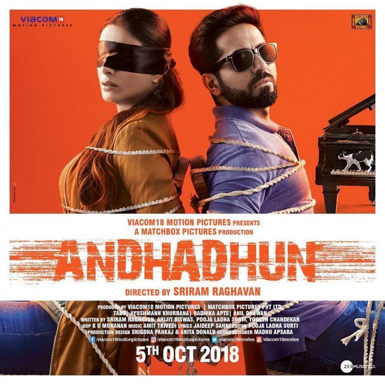 Movie Review - Andhadhun - The Curious Cat