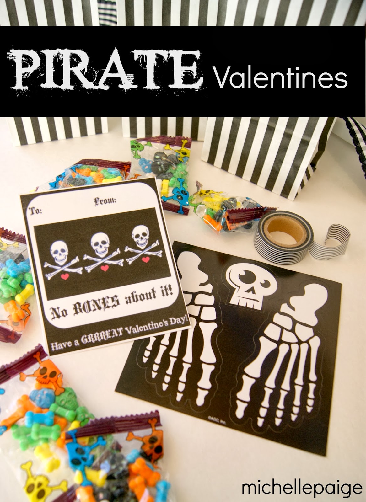 michelle paige blogs: Boy Valentines- Printable Pirate Valentine