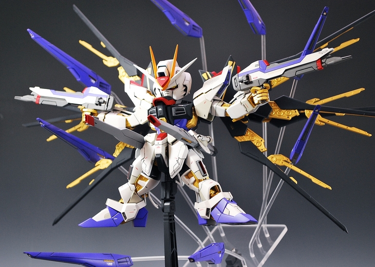 GUNDAM GUY: MG + SD Strike Freedom Gundam - Custom Build
