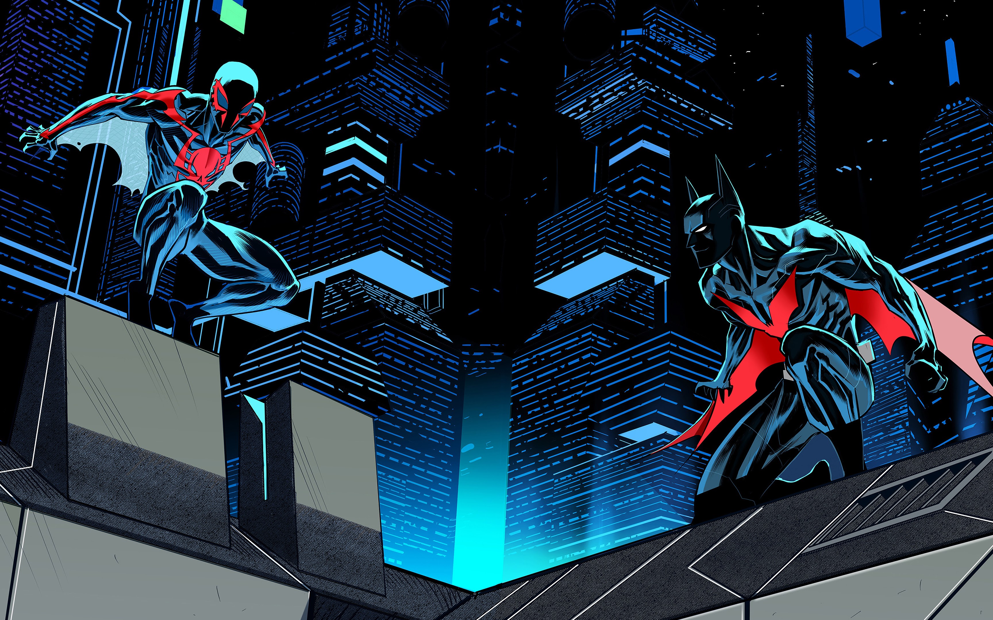 Spider-Man 2099, Batman Beyond, 4K, #140 Wallpaper PC Desktop