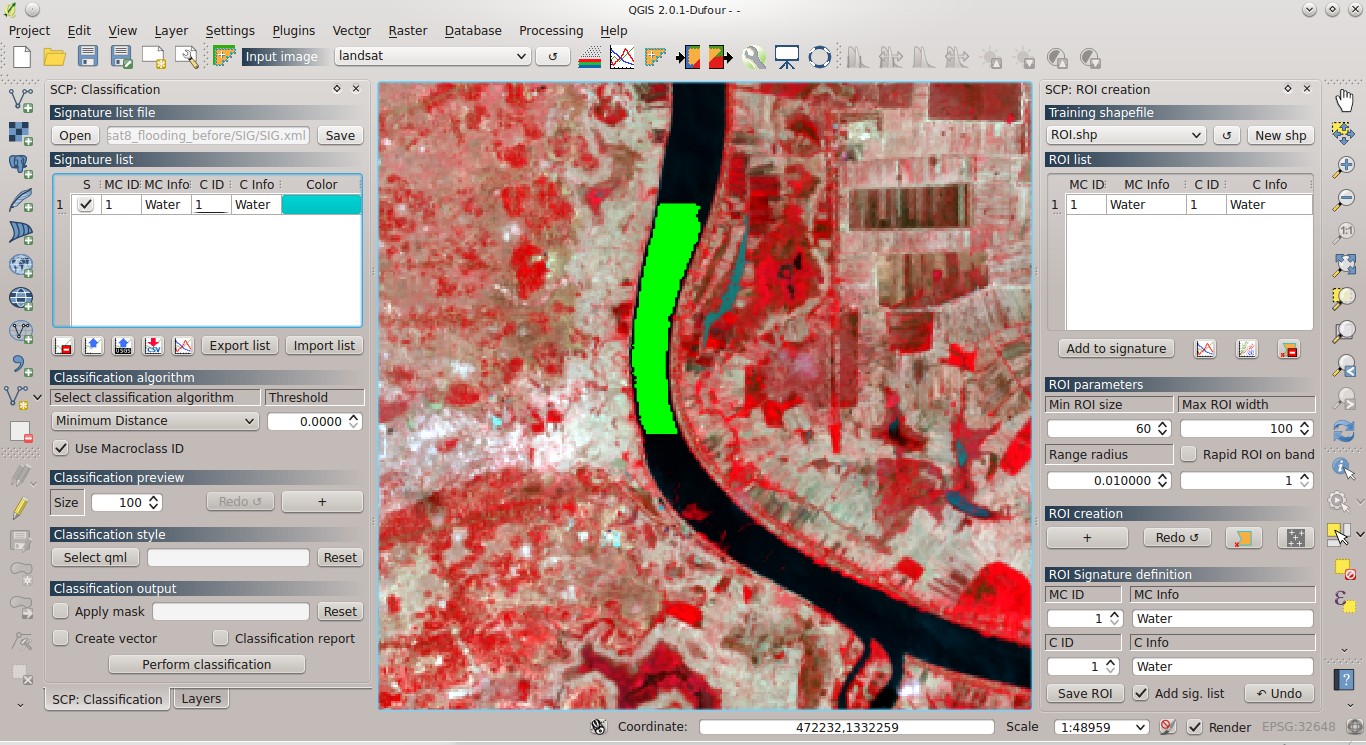 From Gis To Remote Sensing Supervised Classification For Flood Monitoring Using The Semi
