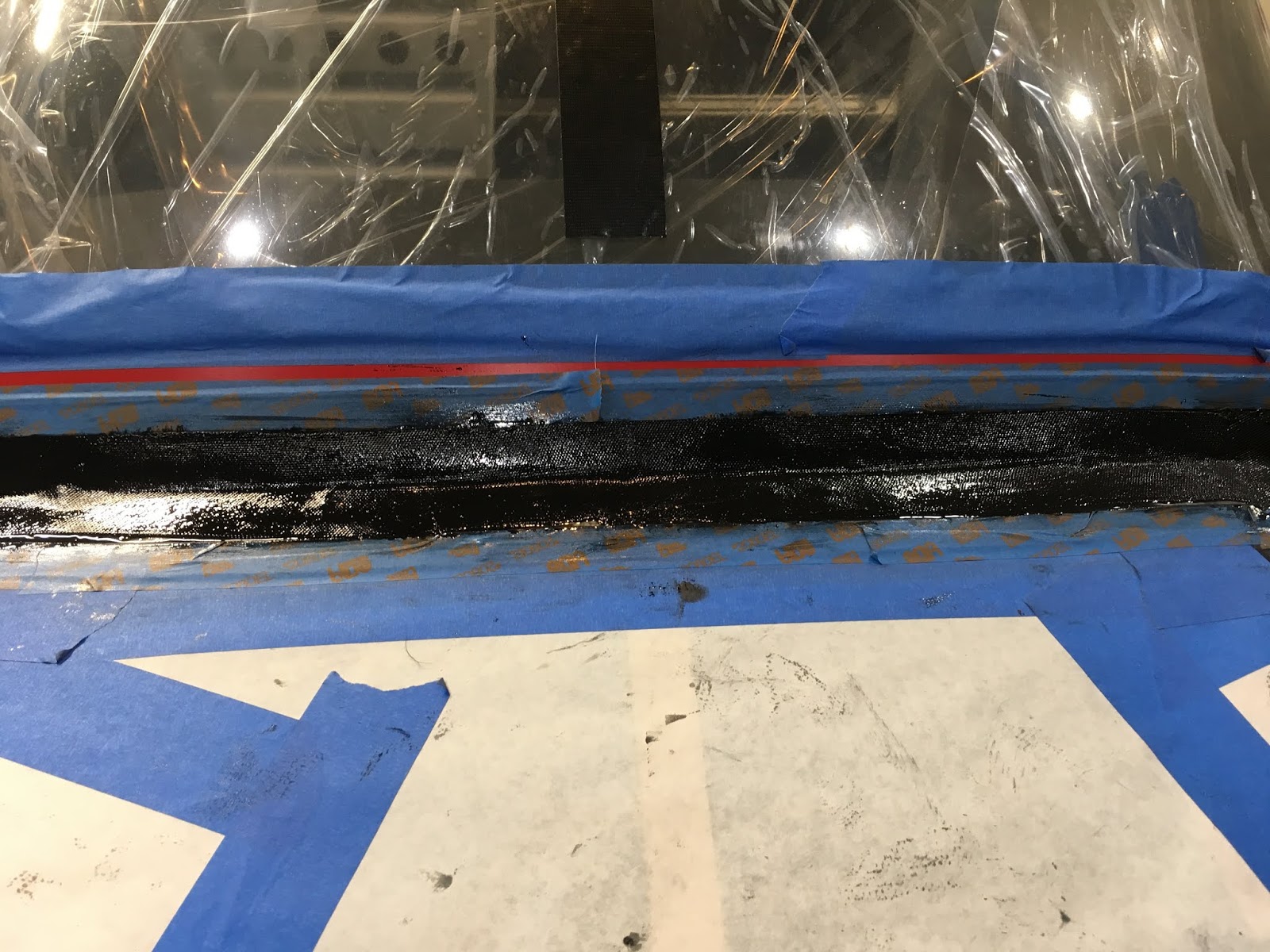 Turner's RV14A Build Blog: Canopy void filler & fiberglass layup