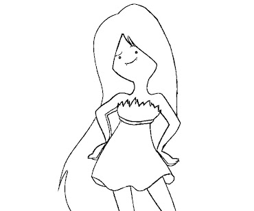 #8 Marceline Coloring Page