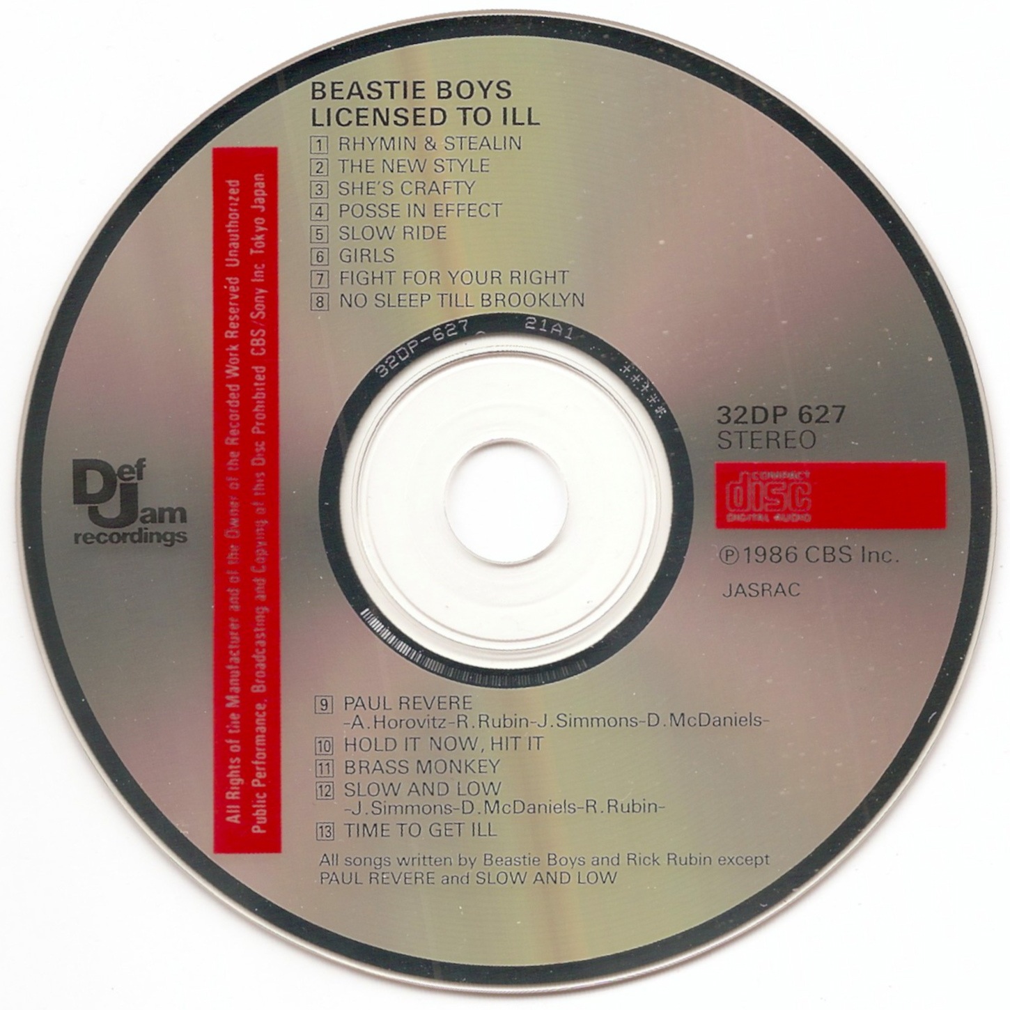 The First Pressing CD Collection: Beastie Boys - Licensed to Ill