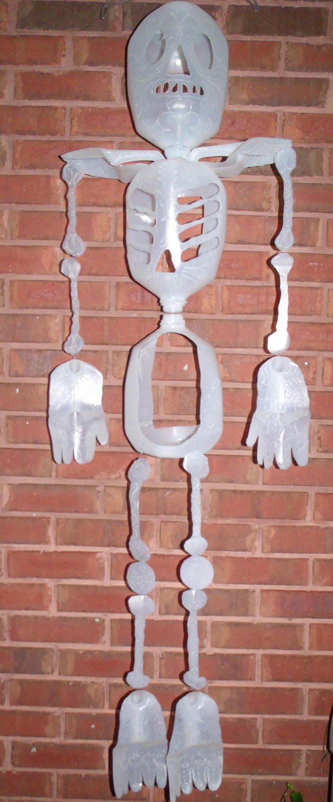 The Happy Clown With A Frown: Milk Jug Skeleton