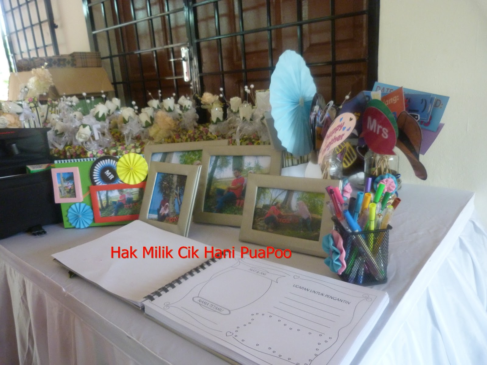 Blog Han: Cerita Kawen: Photo Frame and Decoration Guest Book Corner