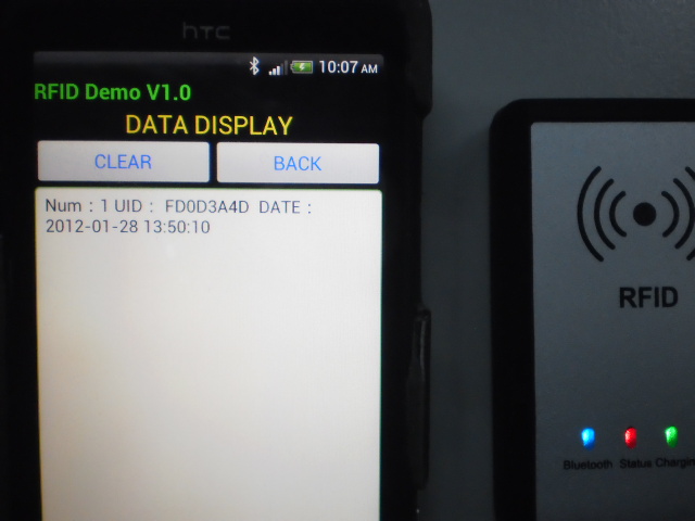 Mifare Cards, Reader And Door Lock: Mifare Portable Bluetooth Reader Writer