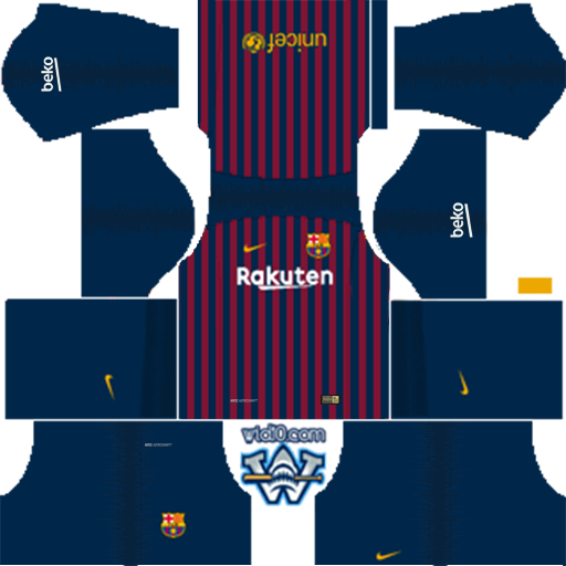 Barcelona - 2018/2019 Dream League Soccer DLS/FTS Kits Forma and Logo ...