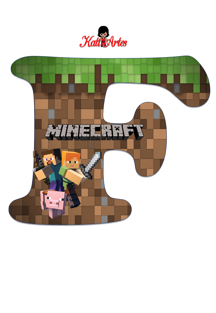 Abecedario de Minecraft. Minecraft Alphabet. - Oh my Alfabetos!