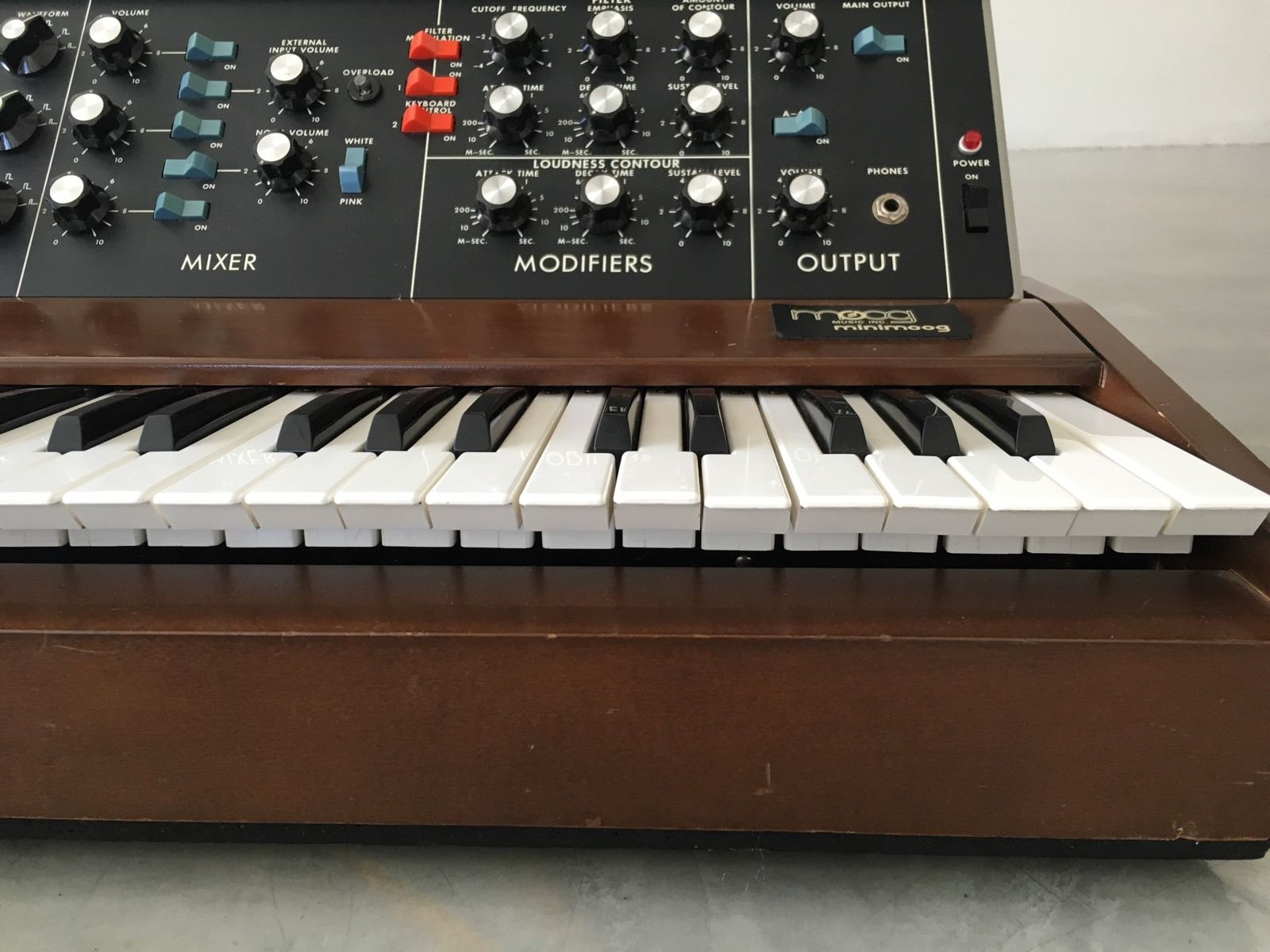 MATRIXSYNTH: Vintage Moog Minimoog MODEL D SN 11343 with Big Briar MIDI