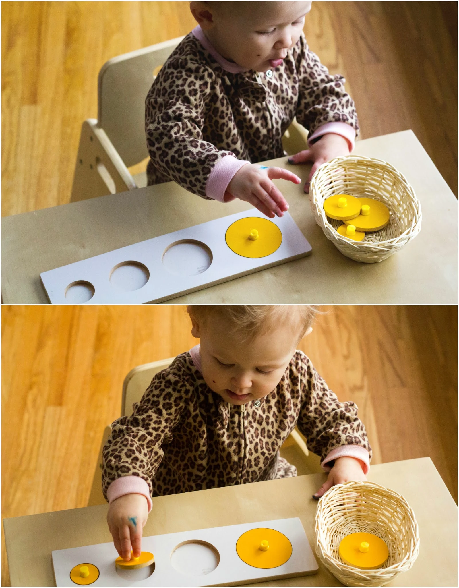 A Montessori Toddler at Work