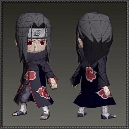 PapercraftZone Br: Itachi - Chibi - Papercraft