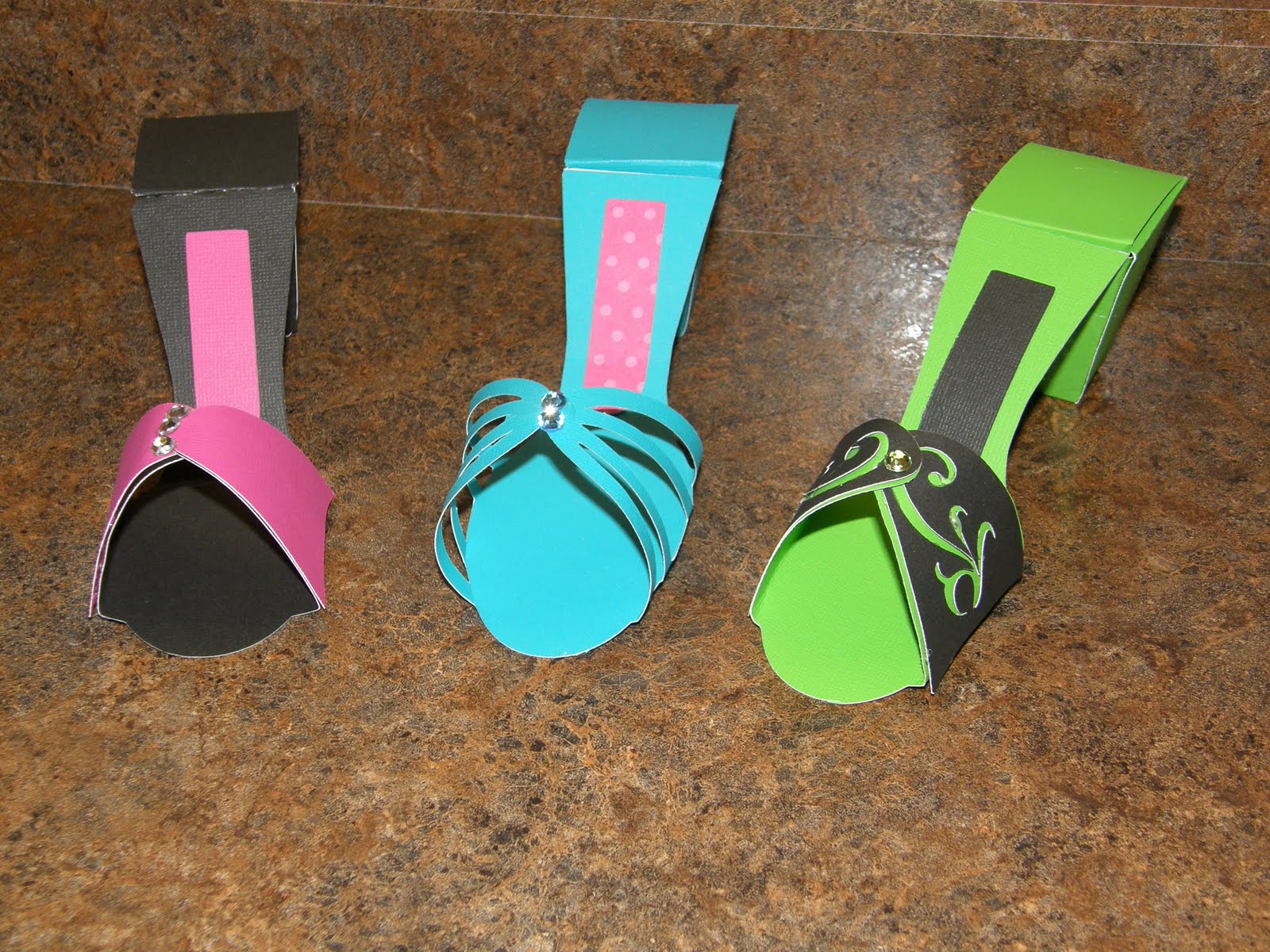 Michelle's Adventures with Digital Creations: High Heel Favor Boxes