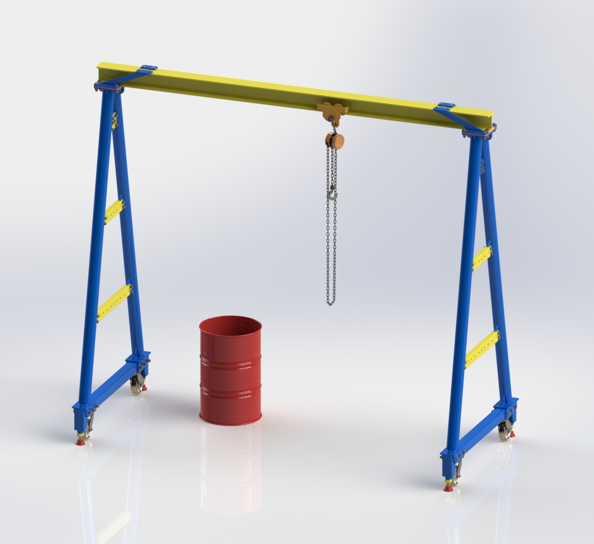 5011. hoist gantry crane download free 3d cad models